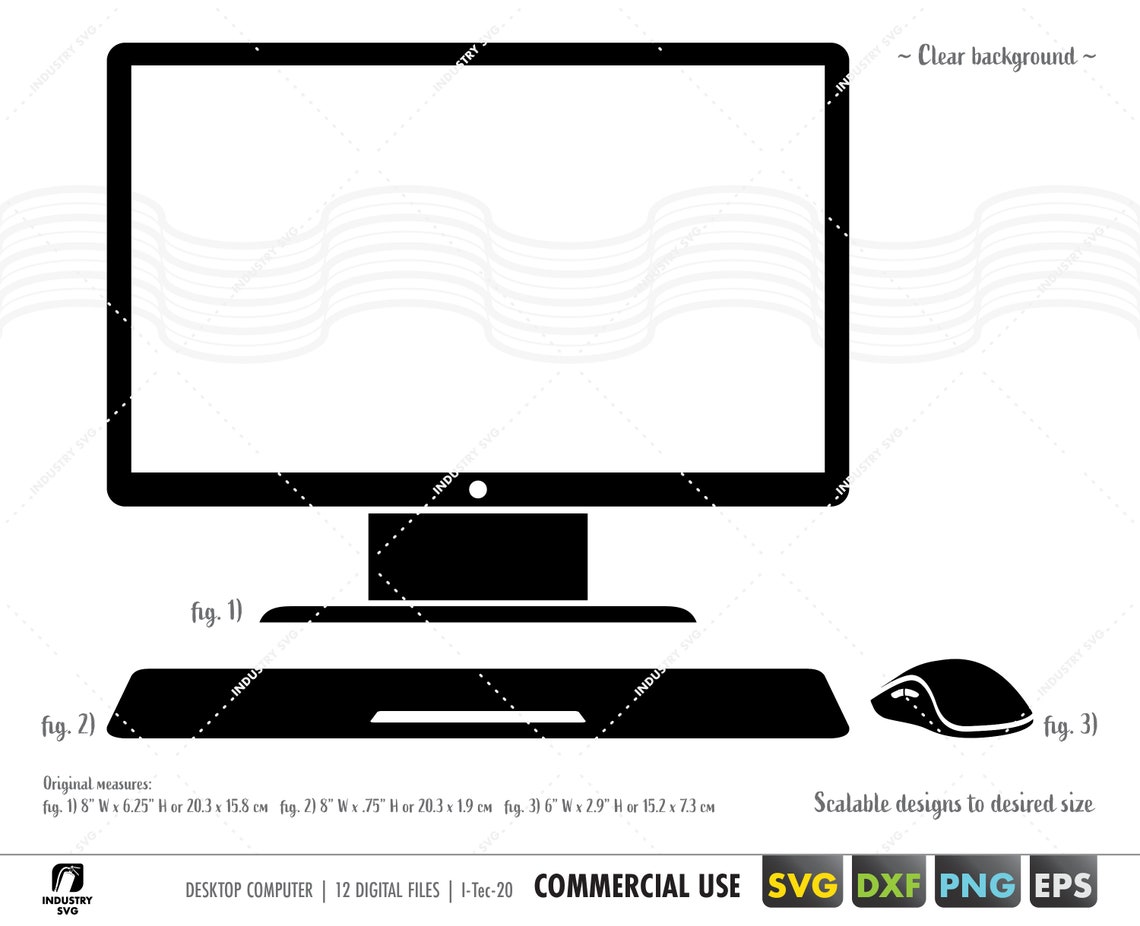 Computer SVG, Desktop Computer Clipart, Desktop Computer Svg, Computer ...