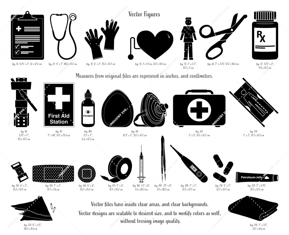 Medical Bundle Svg Medical Art Hospital Clipart Supplies | Etsy