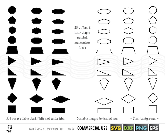 Triangle Svg Shapes Svg Basic Shapes Bundle Png Polygon - Etsy New Zealand