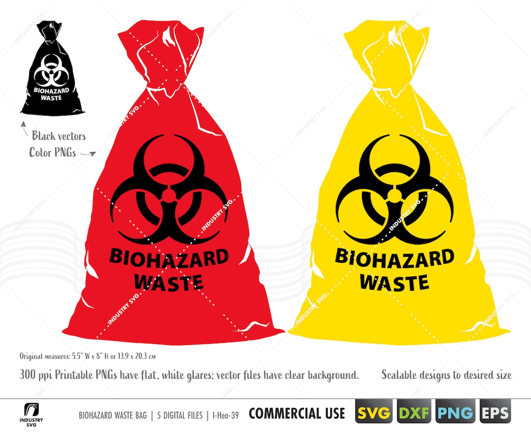 Biohazard Svg, Waste Svg, Trash Svg, Trash Bag Svg, Waste Management ...