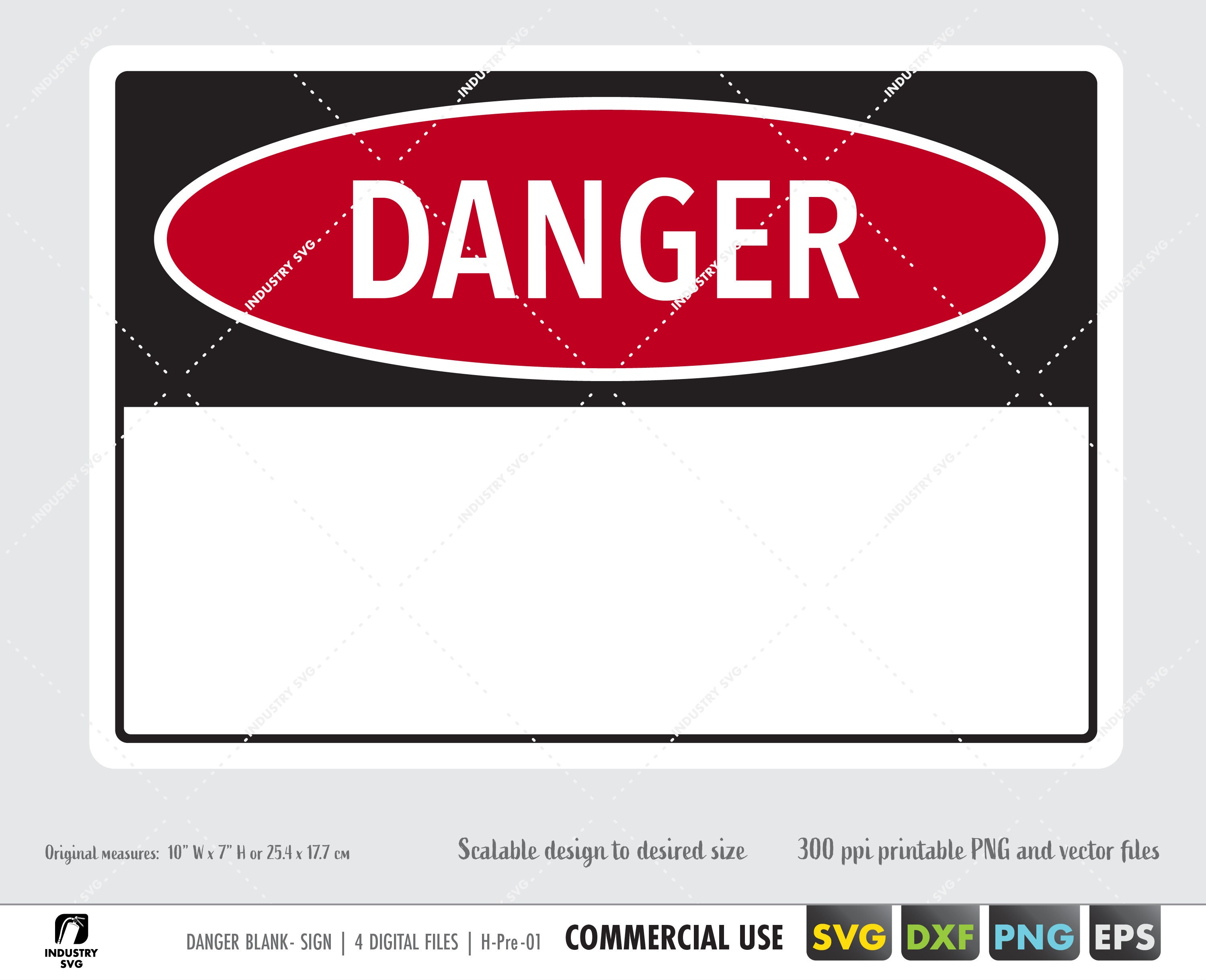 Blank Danger Sign