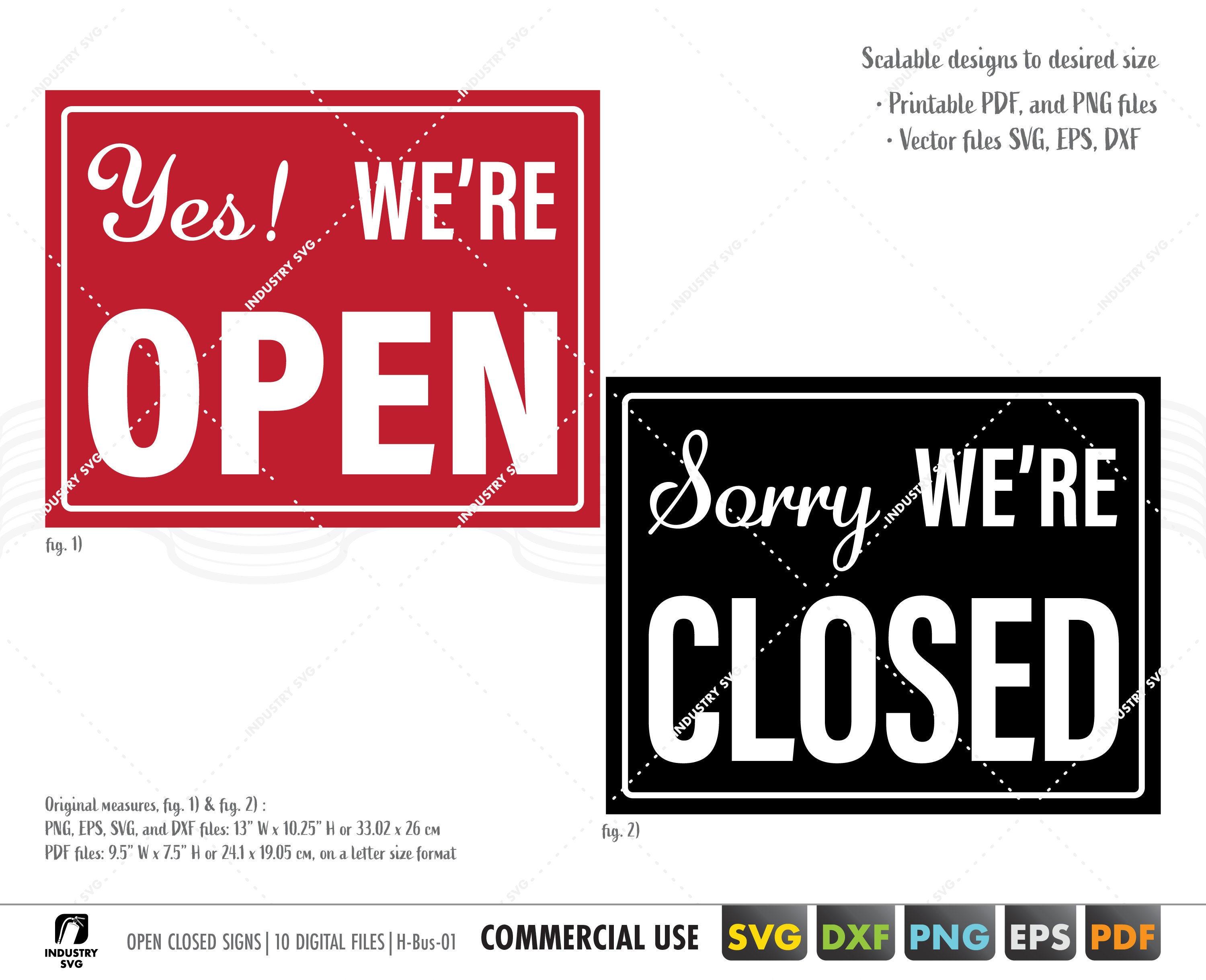 Open Closed Sign Svg, Open Sign for Business, Open Sign for Door Svg ...