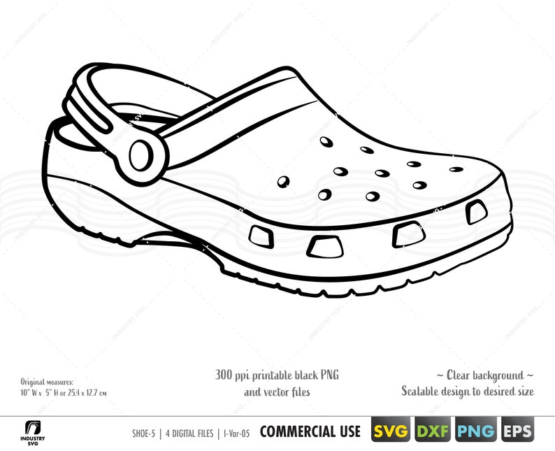 Clog Shoes Svg, Dxf, Eps, Country Shoes Svg, Clog Sandals Clipart ...
