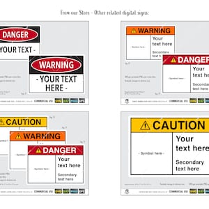 Danger Sign Svg, Warning Sign Svg, Danger Warning Sign Cut Files ...