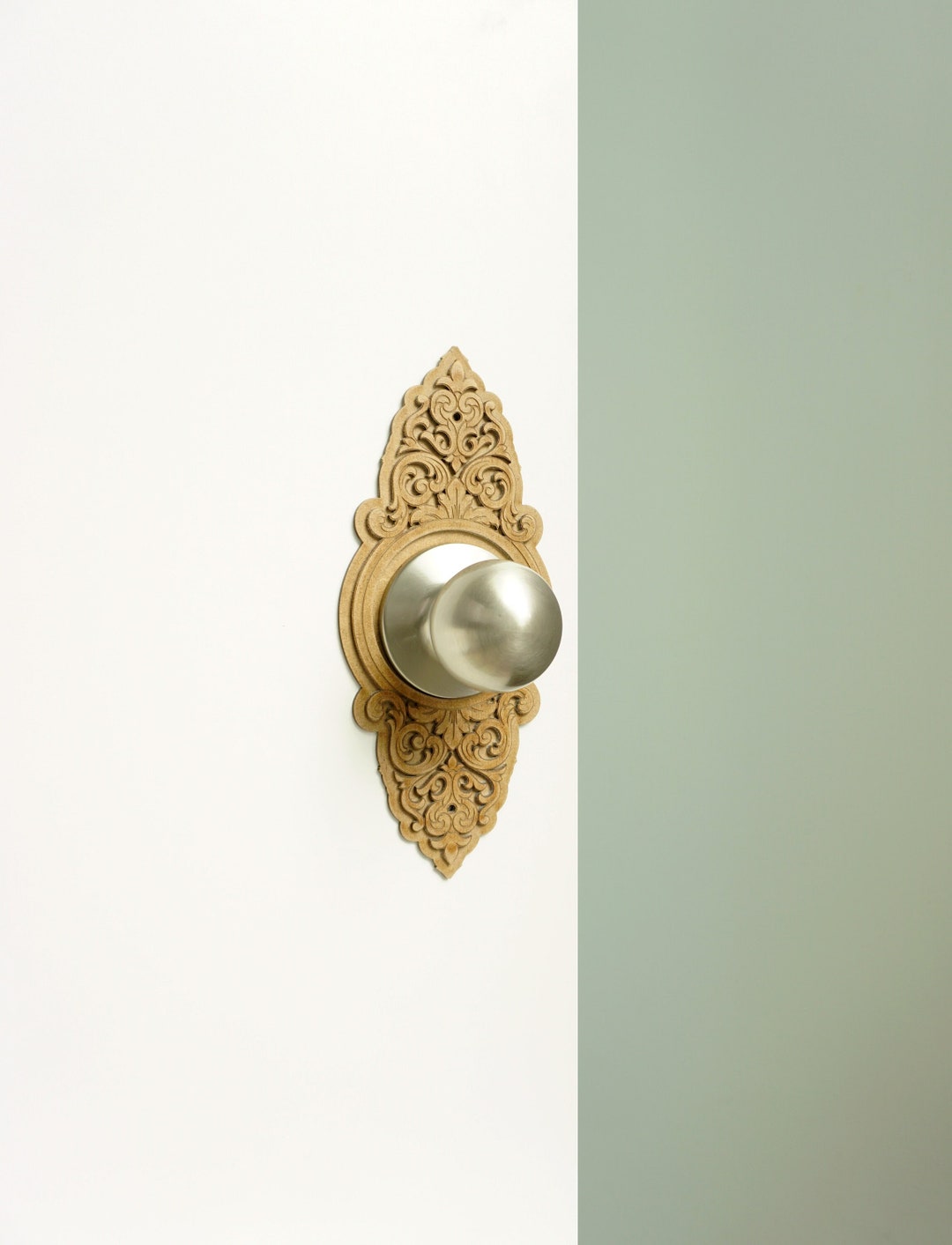CLASSIC VICTORIAN | Decorative Door Knob Backplate, Interior Door Plate ...