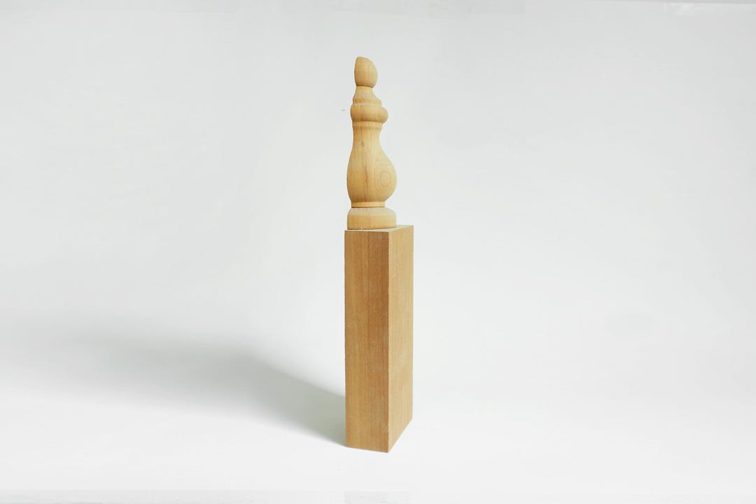 CHERRY - Plinth | Traditional Style Half Round Wooden Plinth Block, DIY ...