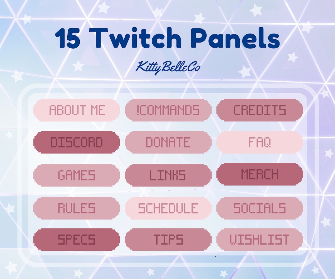 15 Twitch Panels Dusty Pink Palette Lipstick - Etsy