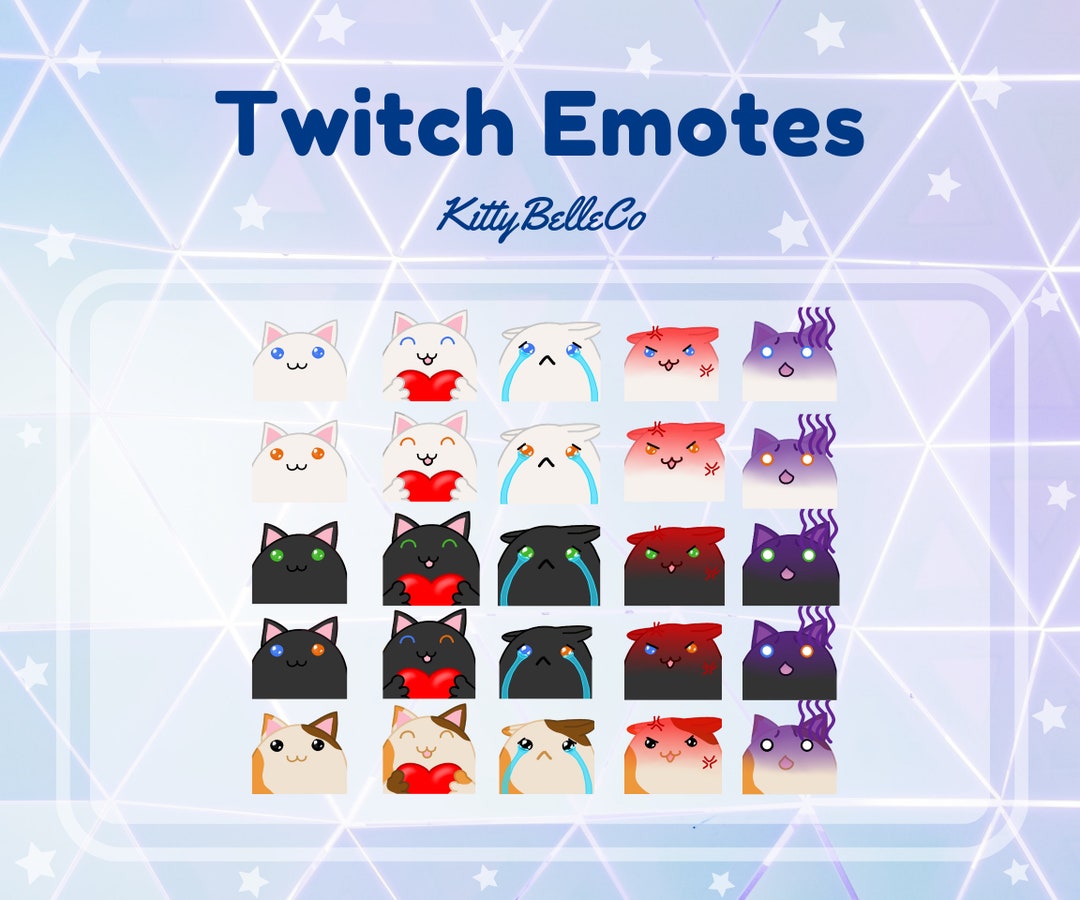 Cat Variety Twitch Emotes - Etsy