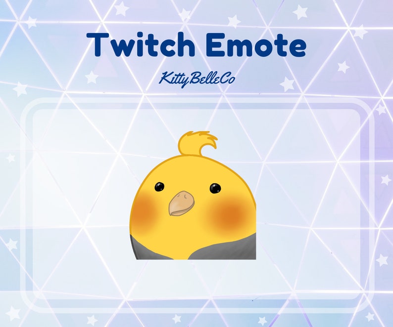 Cockatiel Bird Twitch Emote - Etsy