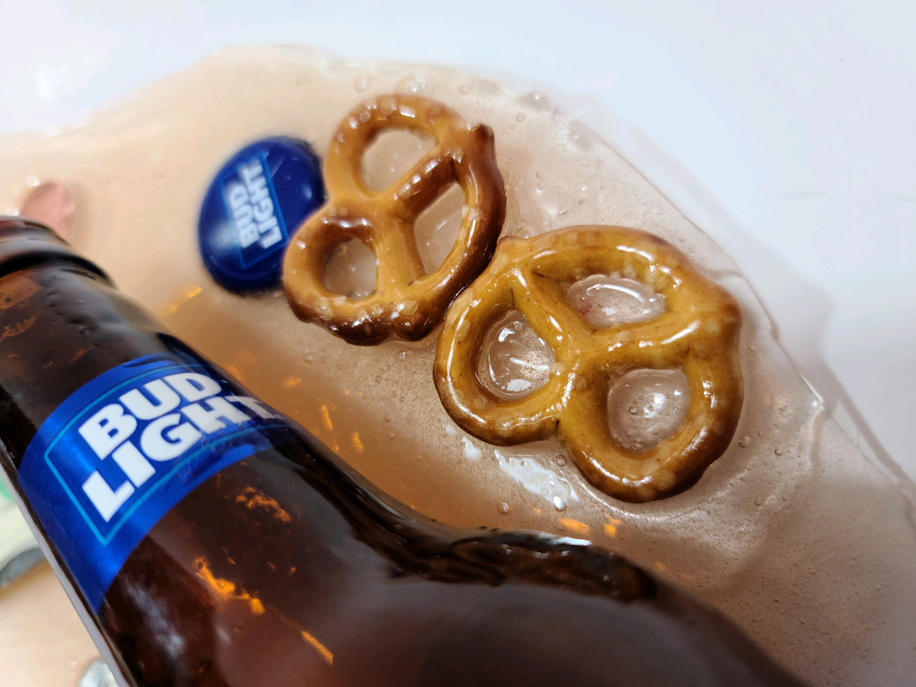 Hand Created Spilled Bottle Of Fake Beer | Etsy