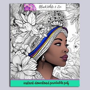 Living the Hi Life 3 Shading Versions - African American Black Woman ...