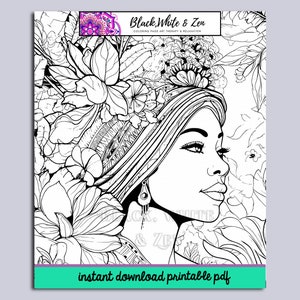 Living the Hi Life 3 Shading Versions - African American Black Woman ...