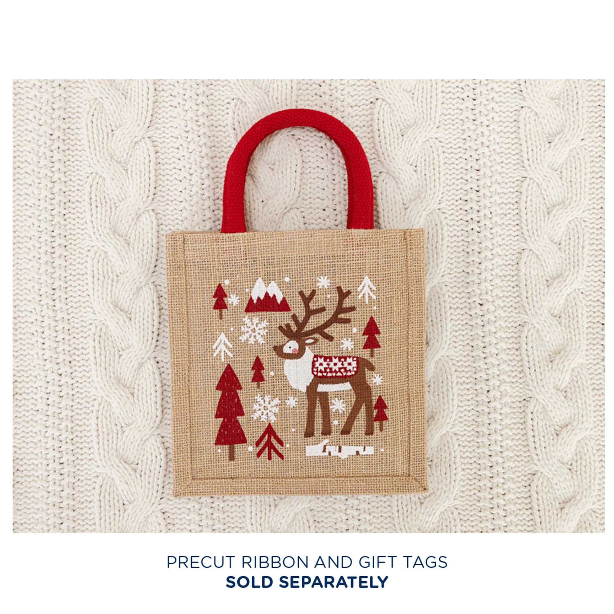 Small Christmas Gift Bag, Holiday Gift Bag , Reusable Christmas Gift ...