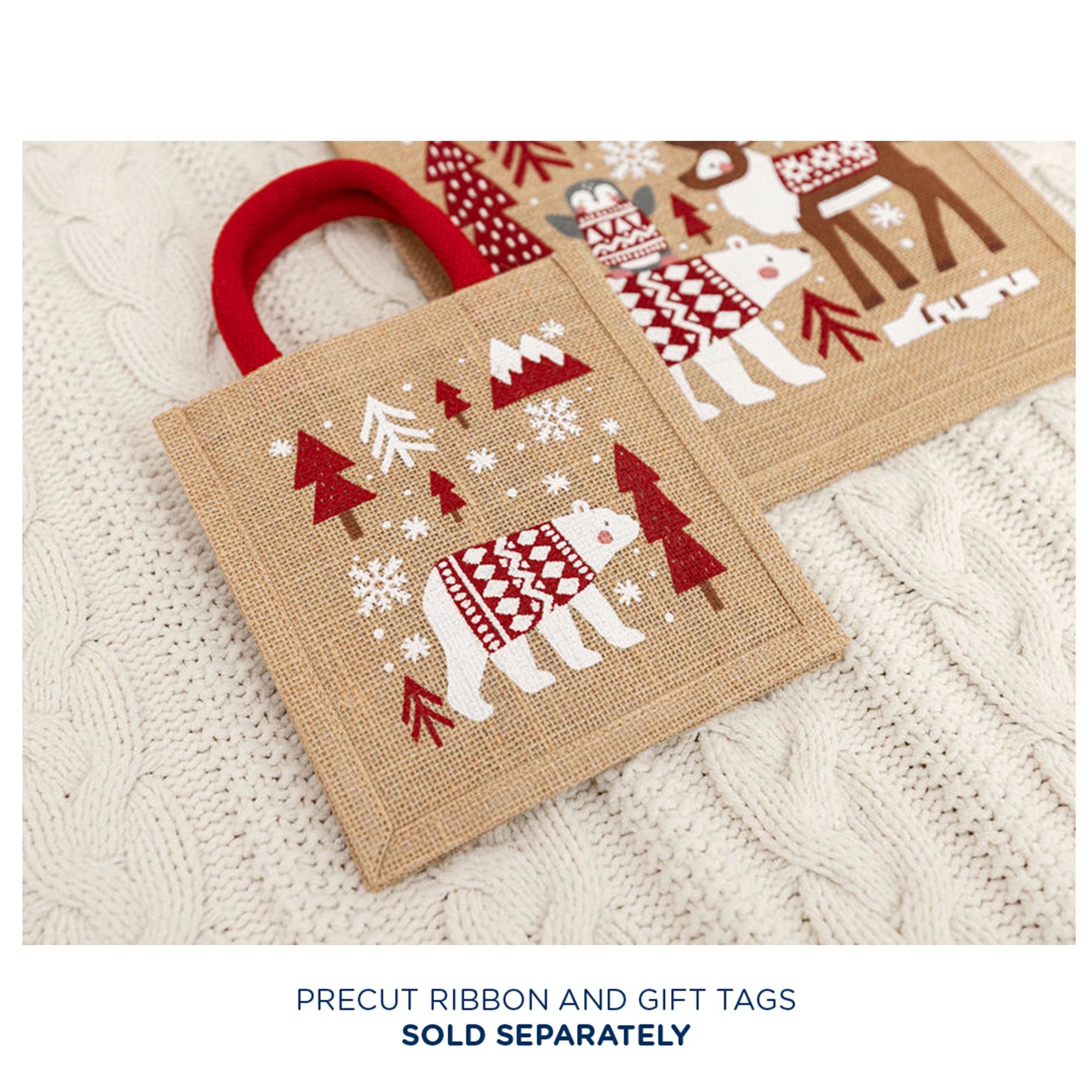 Small Christmas Gift Bag, Holiday Gift Bag , Reusable Christmas Gift ...