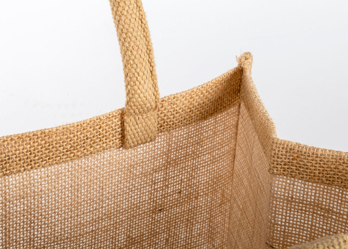 5 Large Eco-friendly Jute Bag Reusable Bag Reusable Jute | Etsy