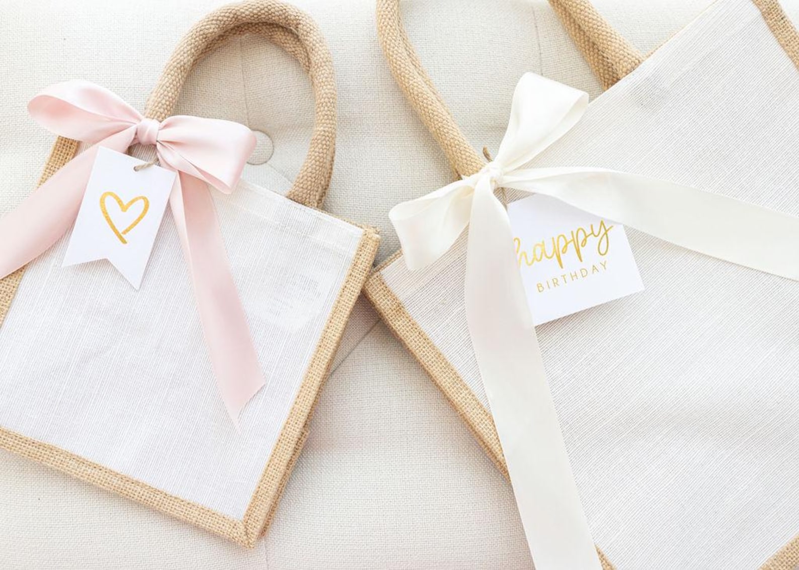 Reusable Gift Bags, Eco-friendly Gift Bags, Burlap Gift Bags, Jute ...