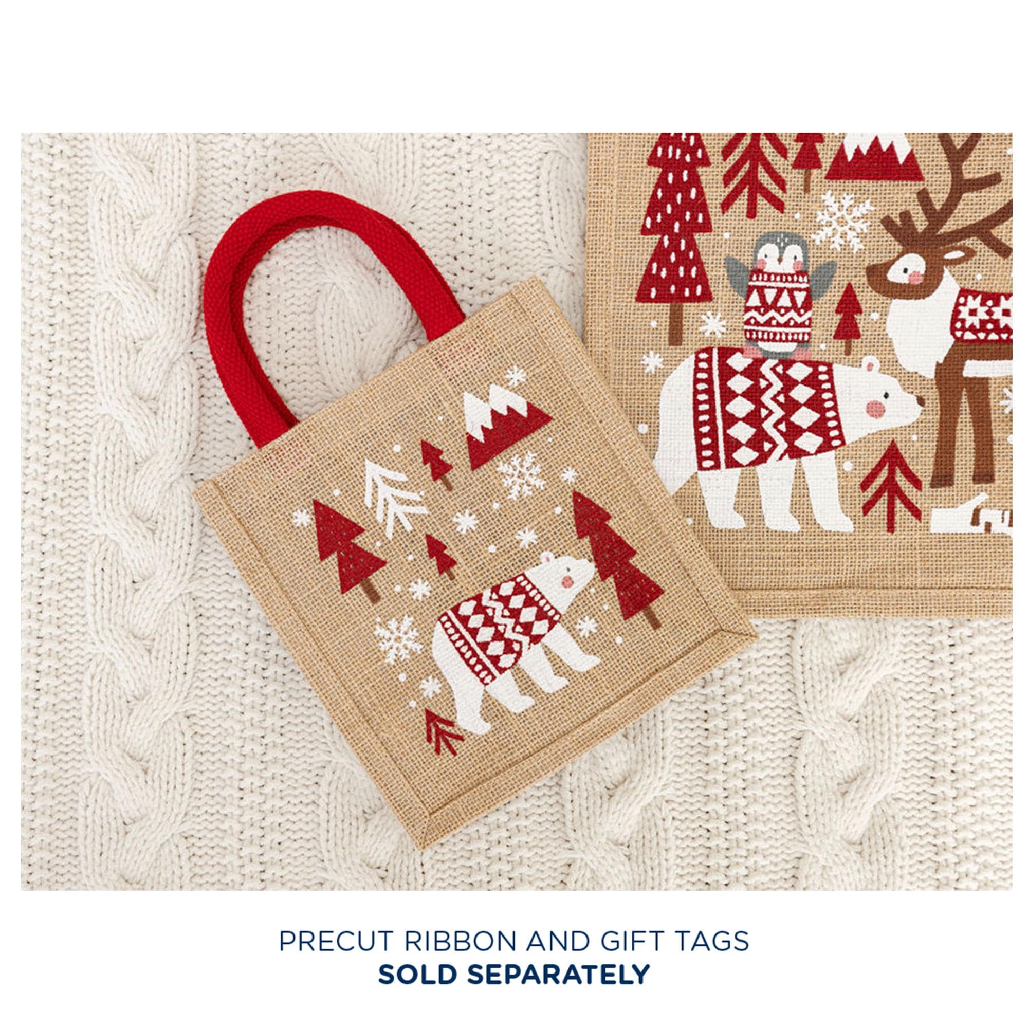 Small Christmas Gift Bag, Holiday Gift Bag , Reusable Christmas Gift ...