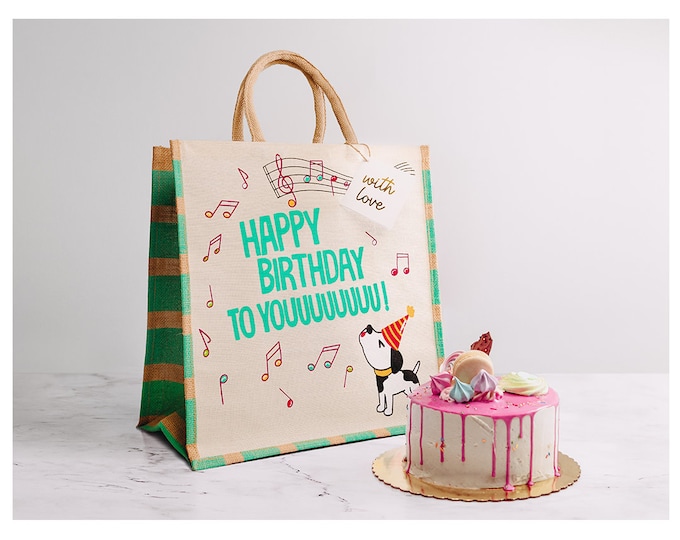 Happy Birthday Party Bags. Kraft Eco Friendly Brown Paper Bag for Kids ...