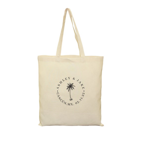 SAMPLE Small Custom Cotton Bag Wedding Welcome Gift | Etsy