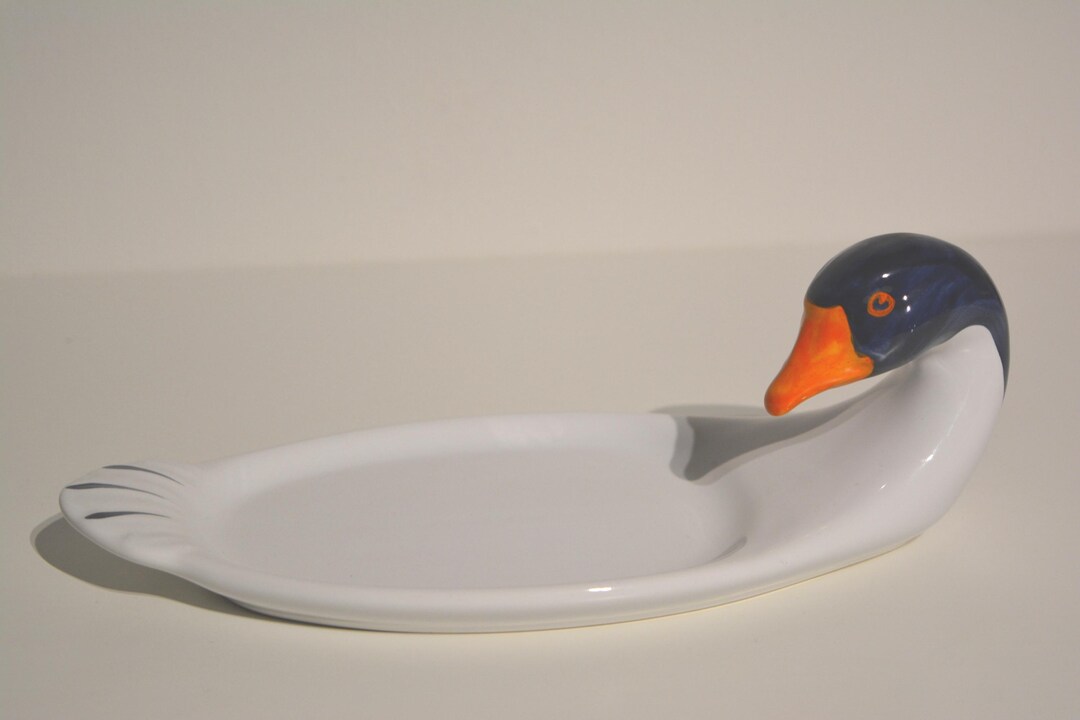 Vintage Ceramic Revol La Porcelaine Duck Serving Tray - Made in France ...