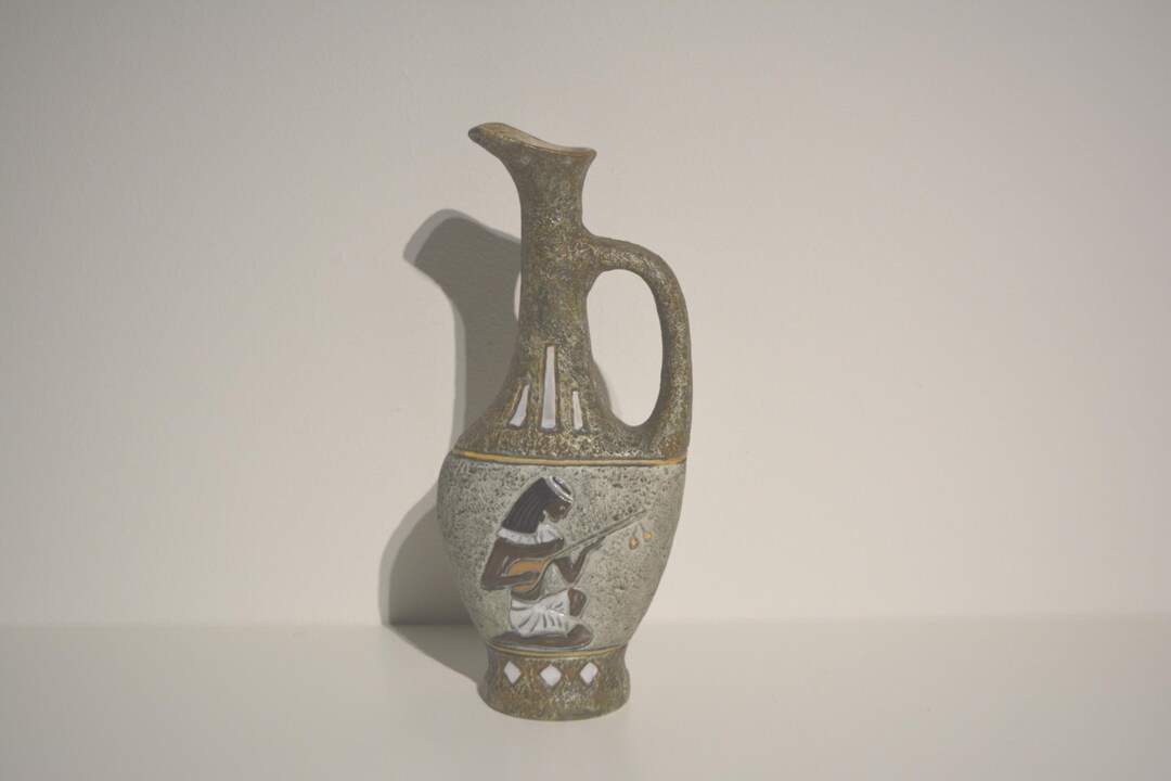 Vintage Exclusivité K.L.E.M. Egyptian Themed Liqueur Pitcher Made in ...