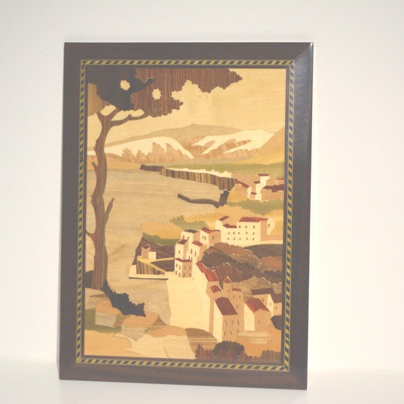 Inlaid Wood Wall Art - Etsy