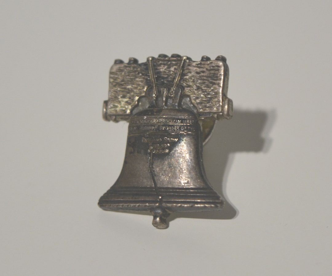 Vintage US Liberty Bell Pin Badge - Etsy