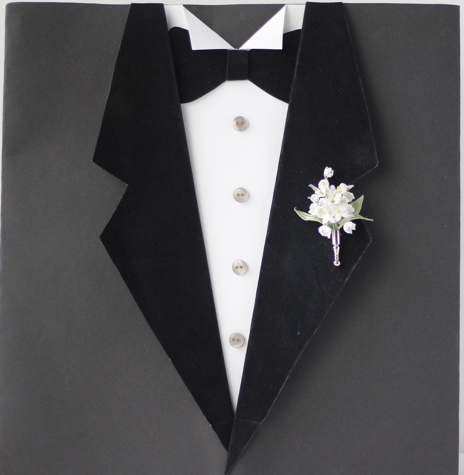 Lily of the Valley Poirot Lapel Pin Tussie Mussie Pin White Boutonniere ...