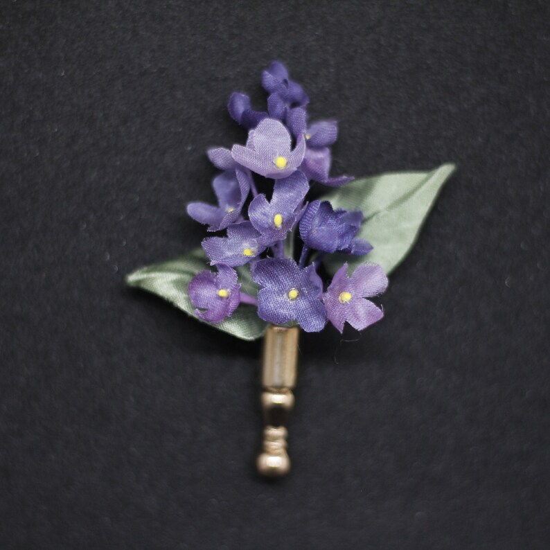 Lilac Boutonniere Tussie Mussie Hercule Poirot - Etsy