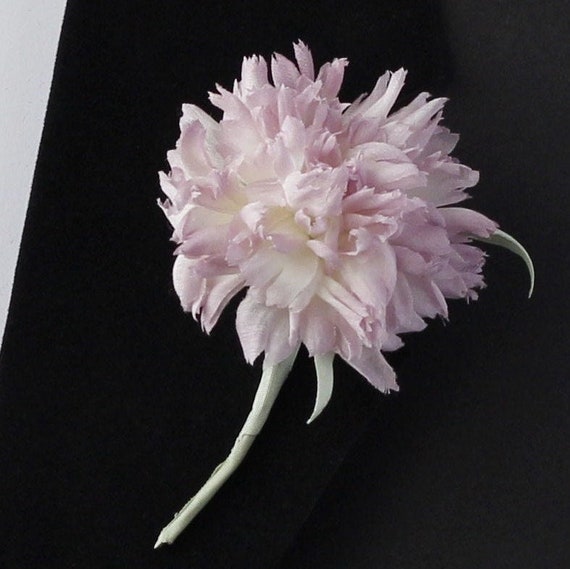 Carnation Pin Silk Boutonniere for Men Step Dad Gift - Etsy