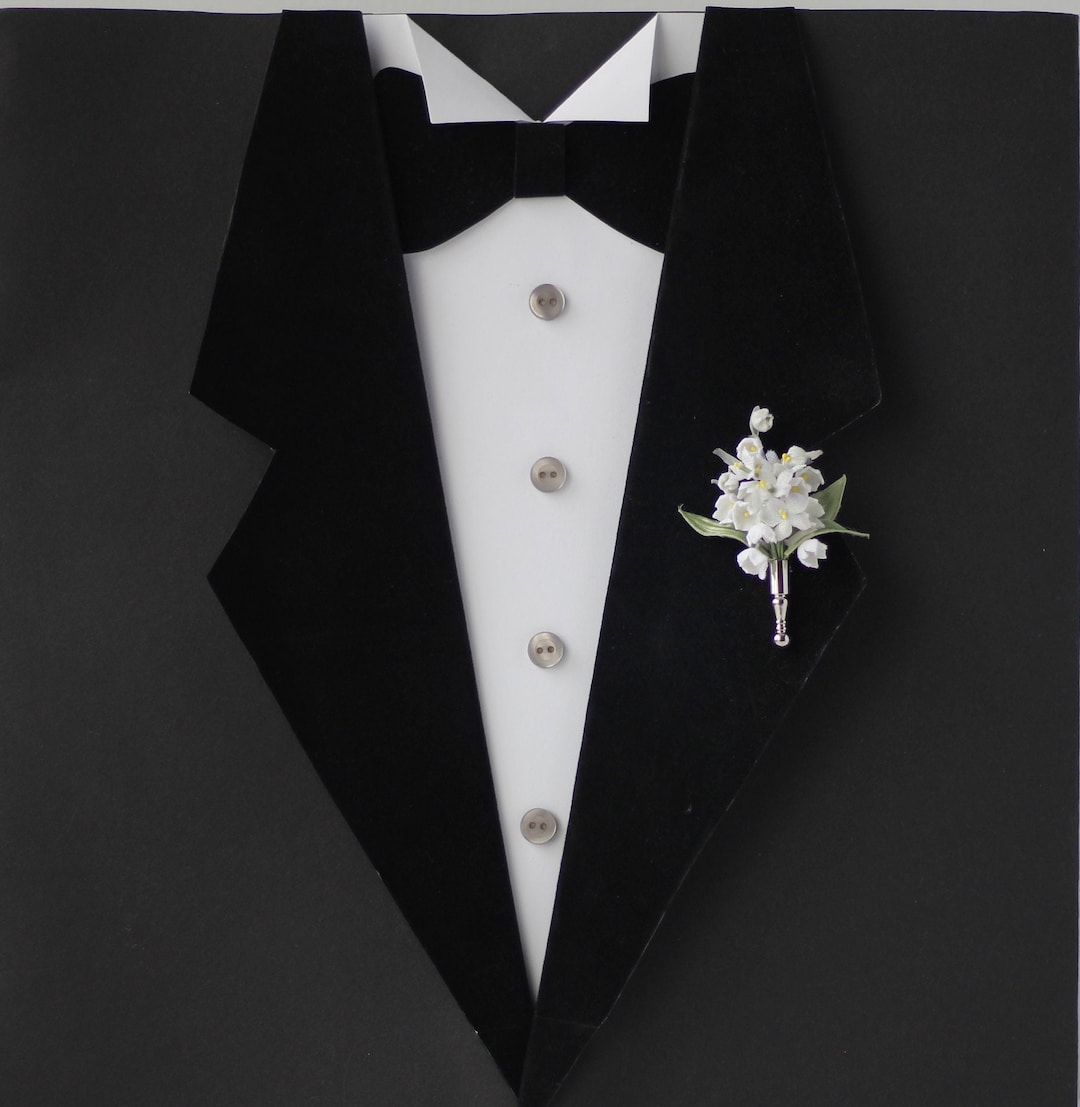 Lily of the Valley Poirot Lapel Pin Tussie Mussie Pin White Boutonniere ...