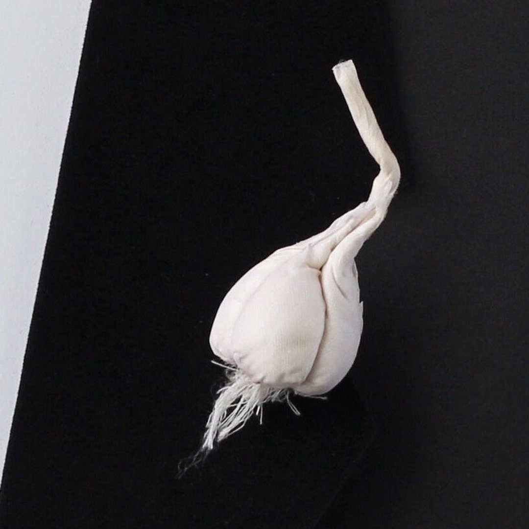 Realistic Garlic Pin for Protection - Playful Halloween Amulet - Etsy