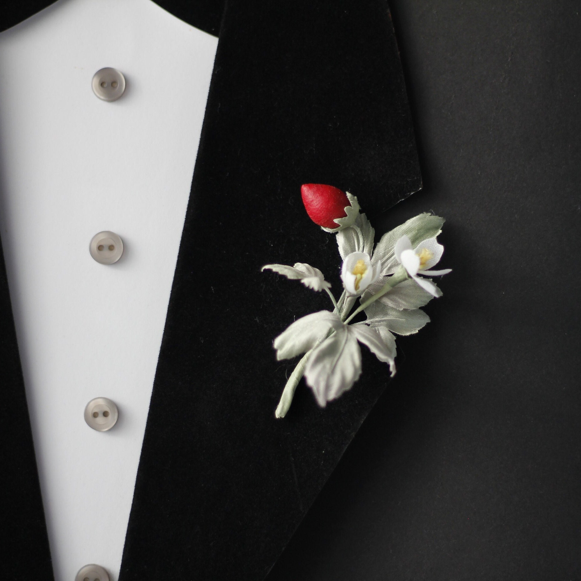 Cottagecore Pin. Buttonhole. Strawberry Wedding - Etsy