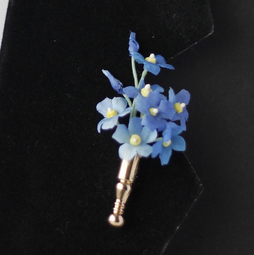 Unique Poirot Brooch: Small Tussie Mussie Pin for Stylish Men's ...