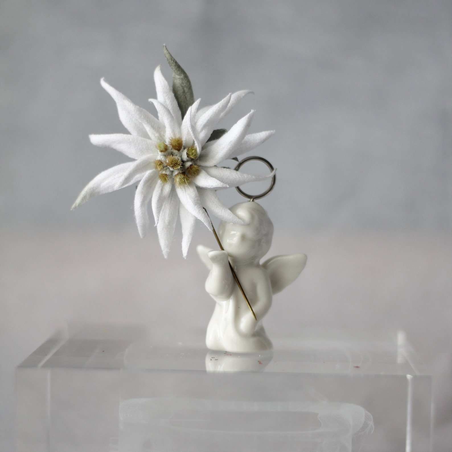 Edelweiss Winter Boutonniere Lapel Pins Men | Etsy