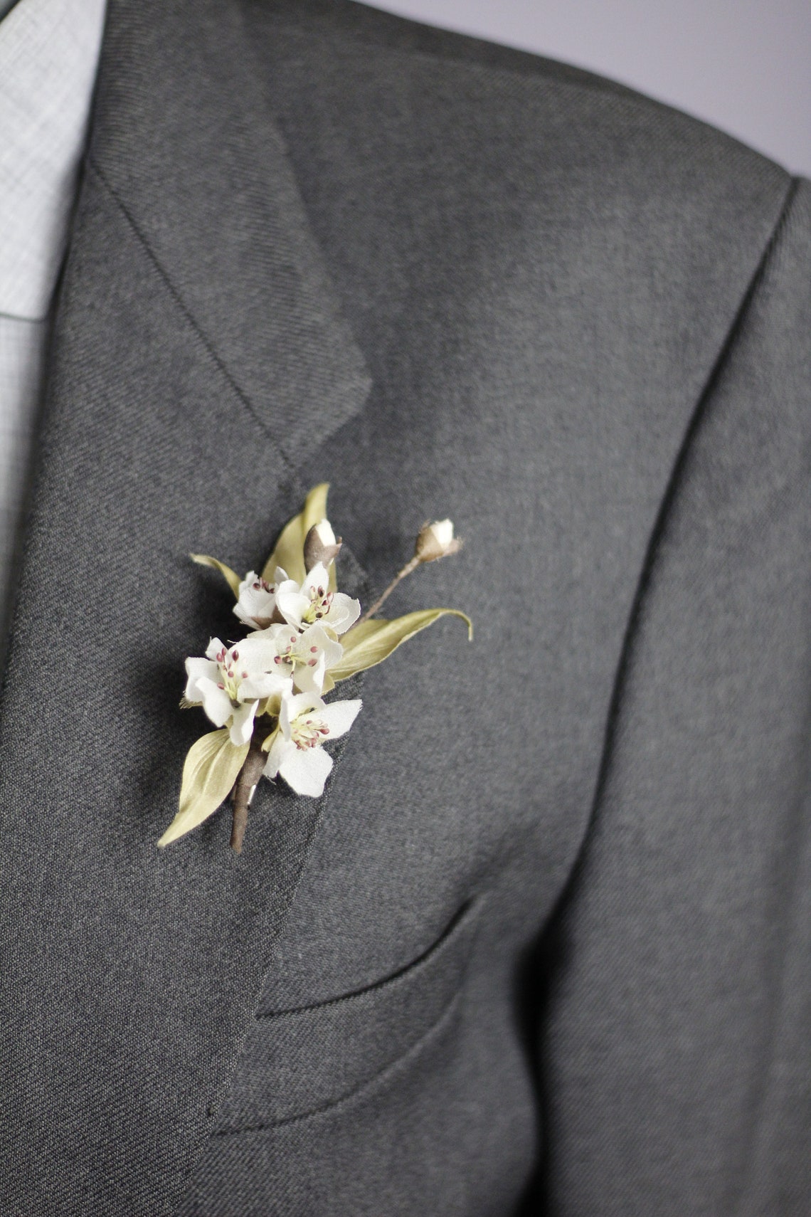 Cherry Blossom Pin. Buttonhole - Etsy