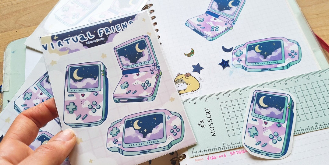 Old School Handheld Console Sticker Sheet – 90's Virtual Companion ...