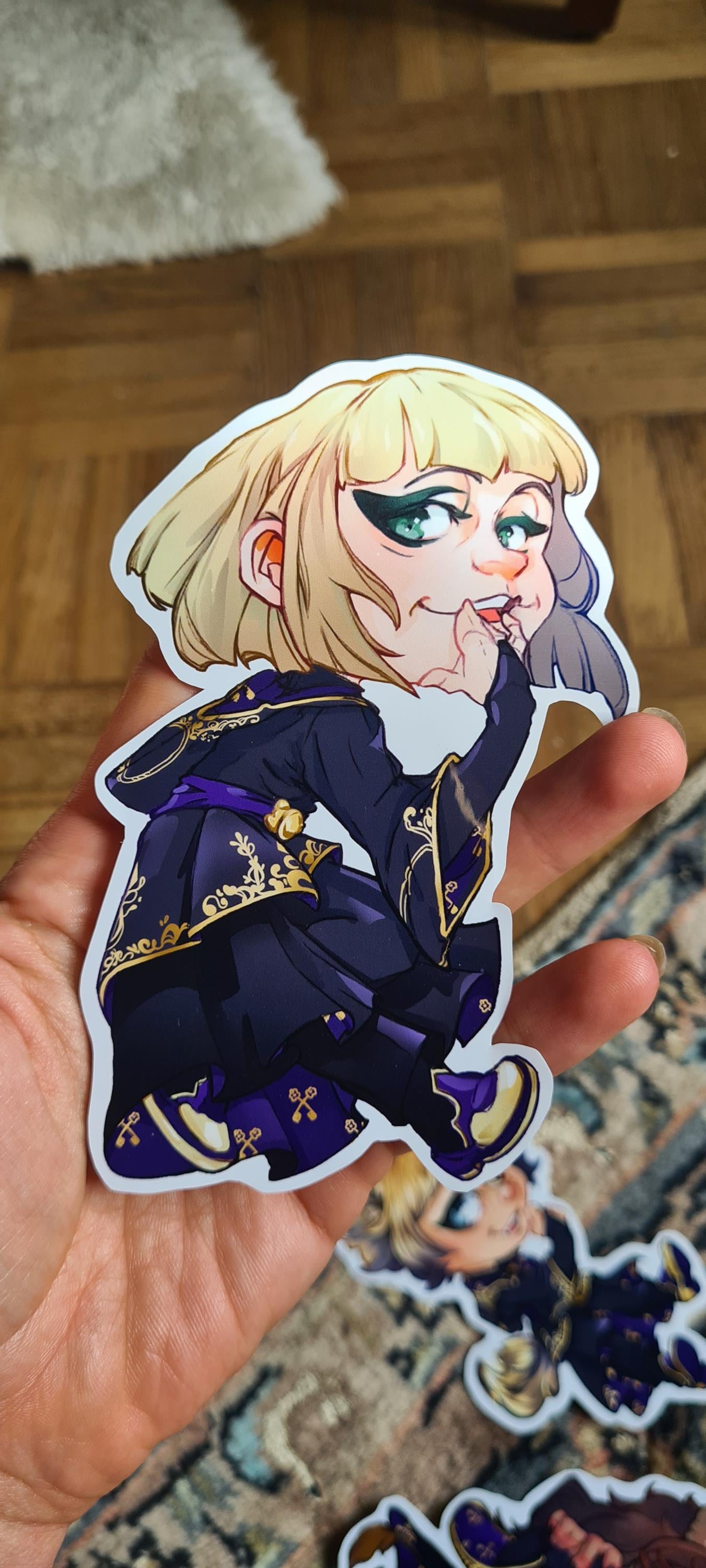 TWISTED WONDERLAND Big Stickers Chibi Glossy – Malleus, Vil, Floyd ...