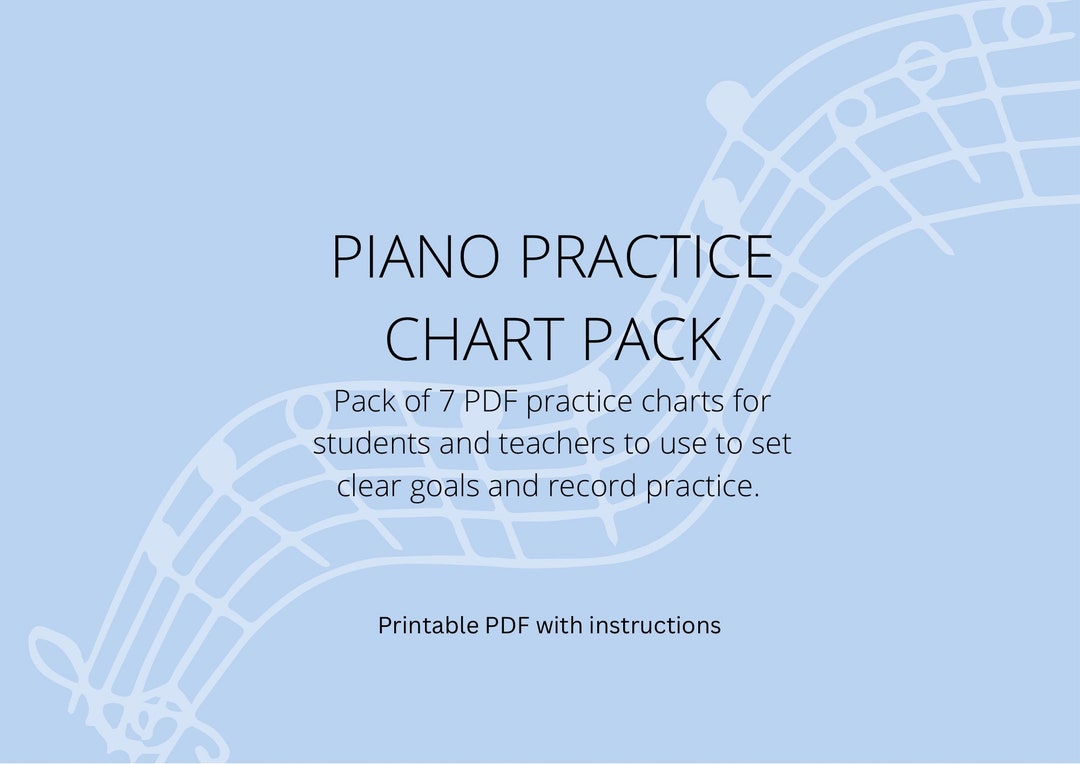 Piano Practice Chart PDF - Piano Printable Pdf, Students Piano Practice ...
