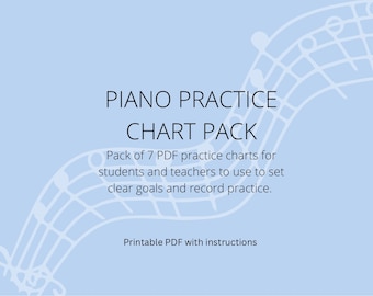 Printable Piano Practice Tracker - Etsy