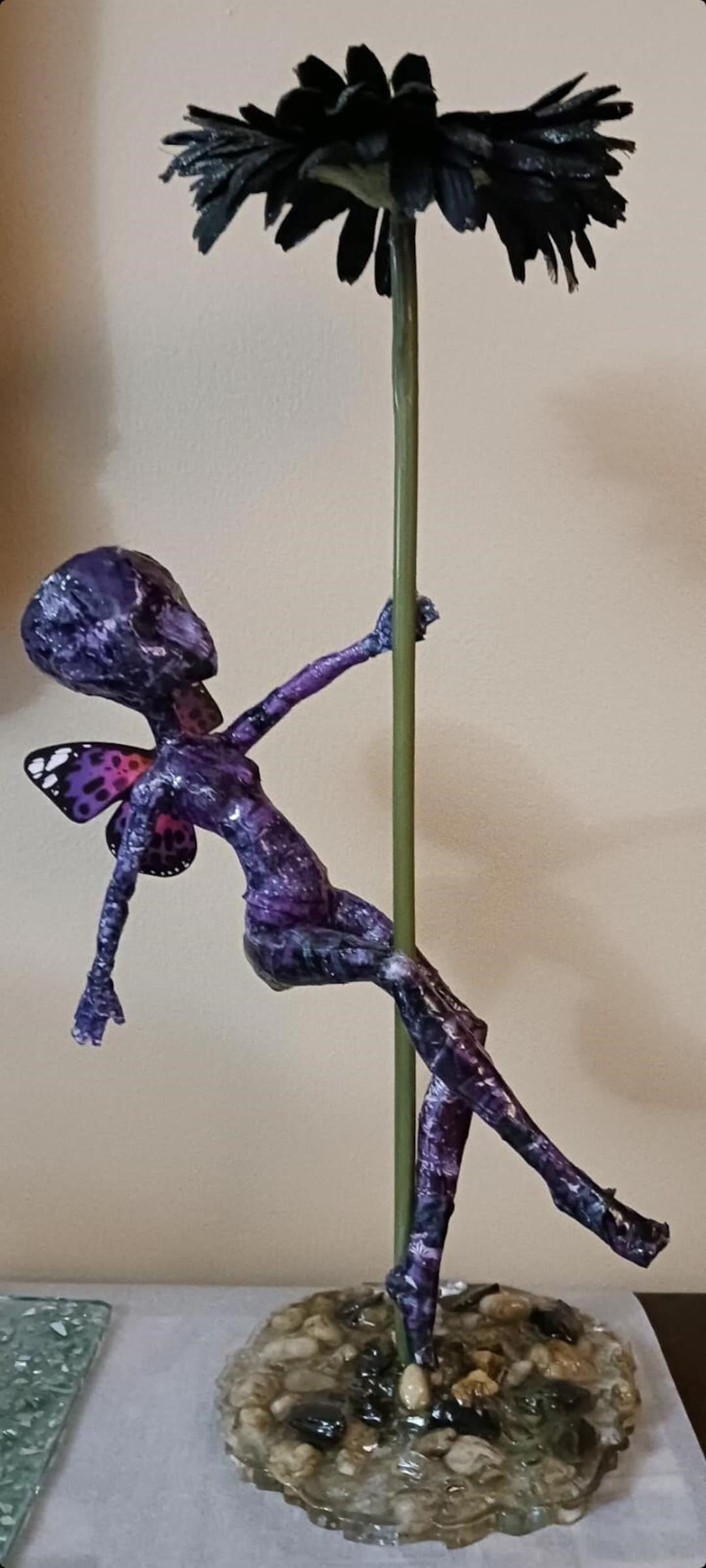 CUSTOM Papier Paper Mache Figure Baker Fairy Pixie Sculpture - Etsy