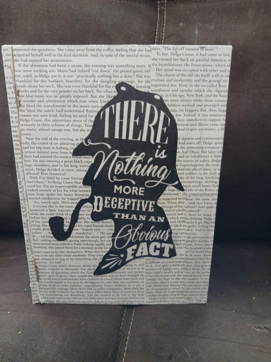 Papier Paper Mache Wooden Book Box Inspired by Sherlock Holmes - Etsy