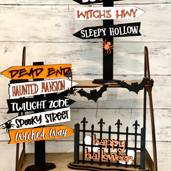 Halloween Directional Signs - Etsy