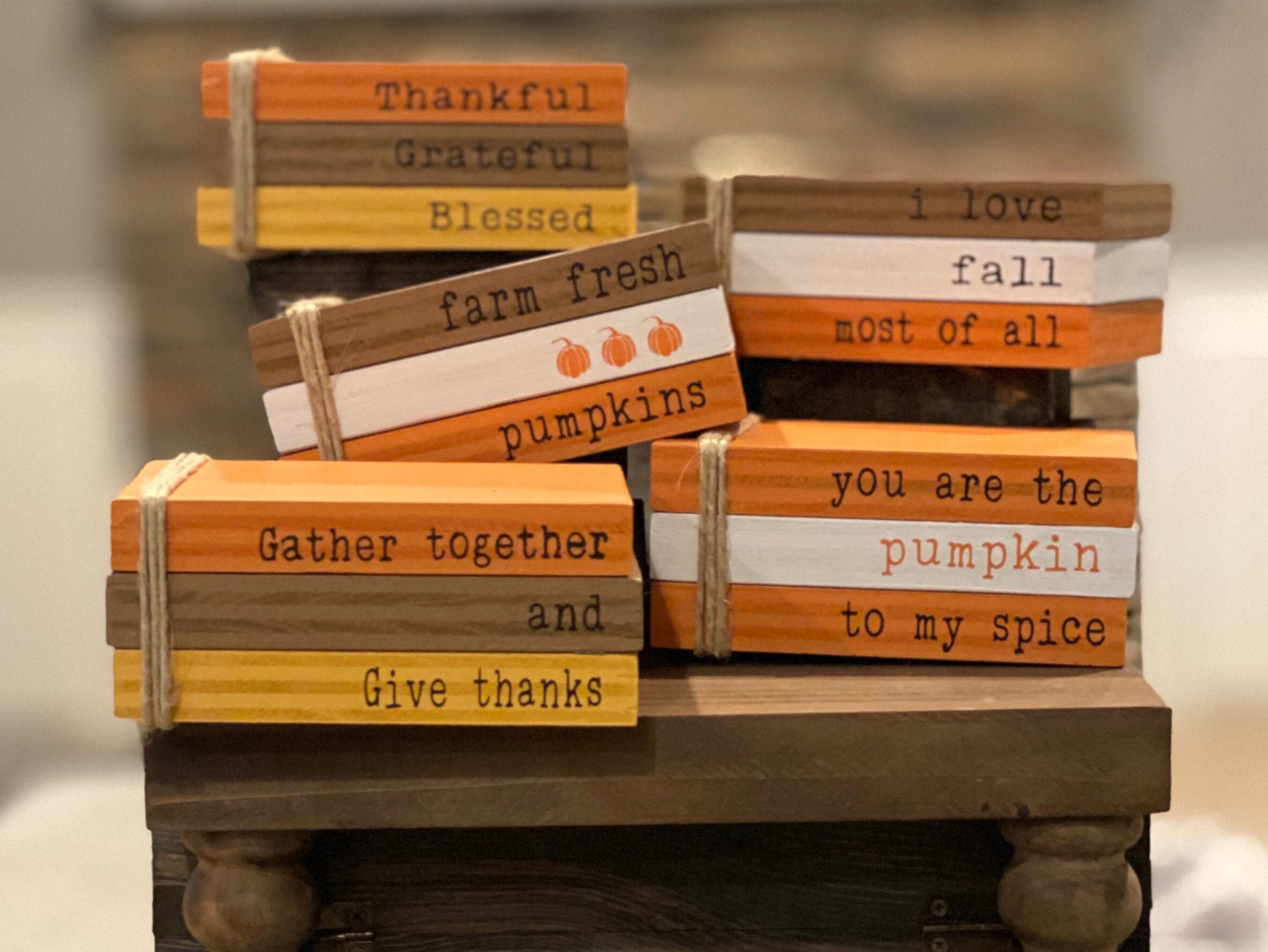 Thanksgiving Book Stacks-thanksgiving Book Bundles-fall Book - Etsy