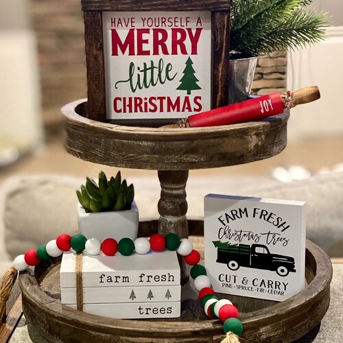 Beach Bundle Rustic Farmhouse Decor for Tiered Trays-5 Piece - Etsy