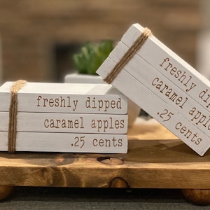 Fall Caramel Apple Book Stacks | Fall Book Bundles | Fall Decor ...