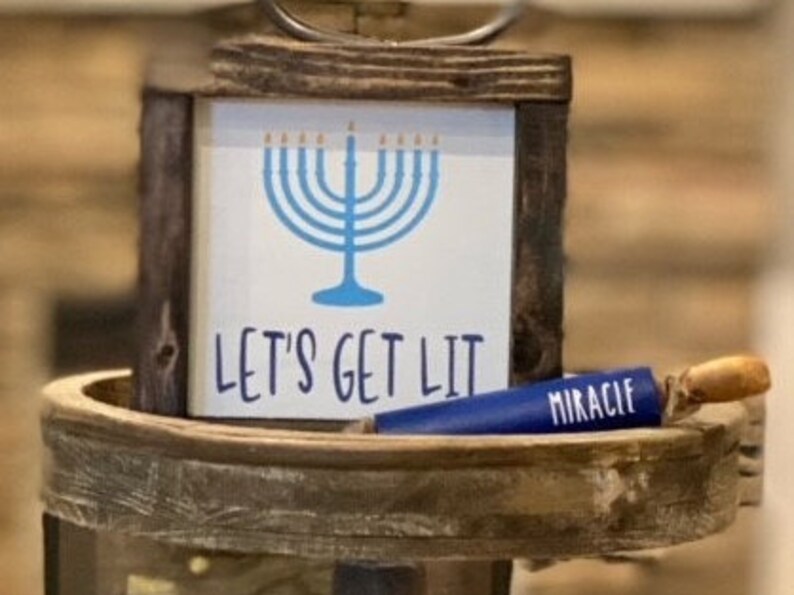 Hanukkah Framed Signs Hanukkah Decor Hanukkah Tiered Tray | Etsy