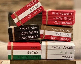 Christmas Mini Books | Etsy