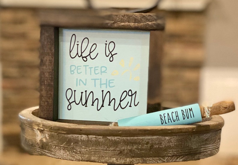 Beach Bundle Rustic Farmhouse Decor for Tiered Trays-5 Piece - Etsy