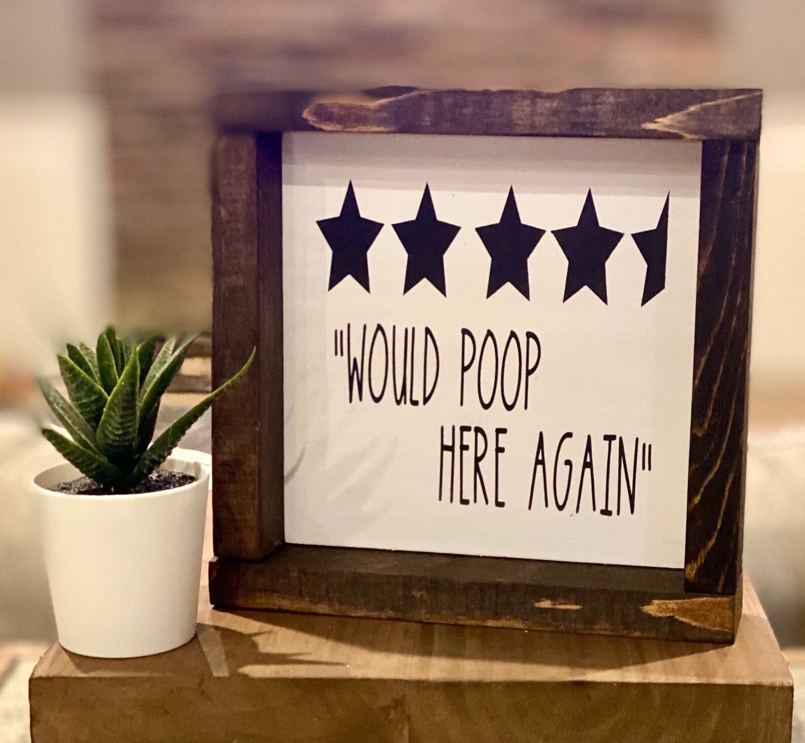 Funny Farmhouse Bathroom Wood Sign, Restroom Decor - Etsy